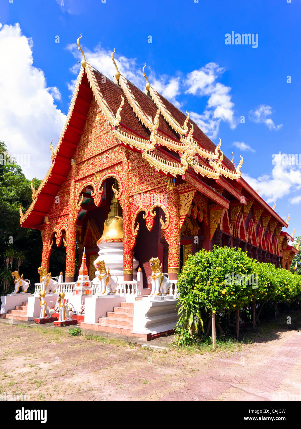 Wat Chiang Yuen - Chiang Rai, Temple in Northern Thailand Stock Photo ...