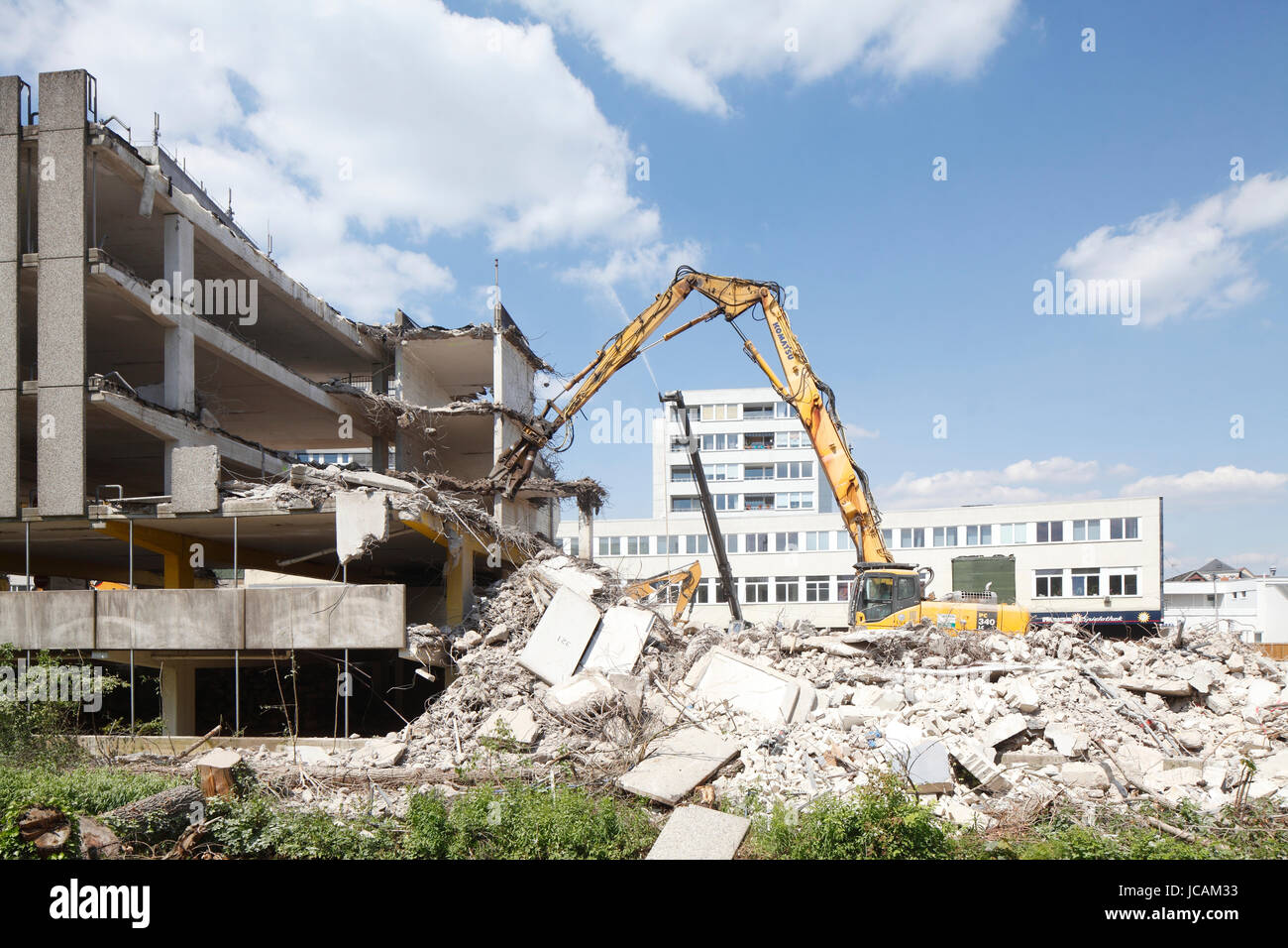 Excavator parking hi-res stock photography and images - Alamy