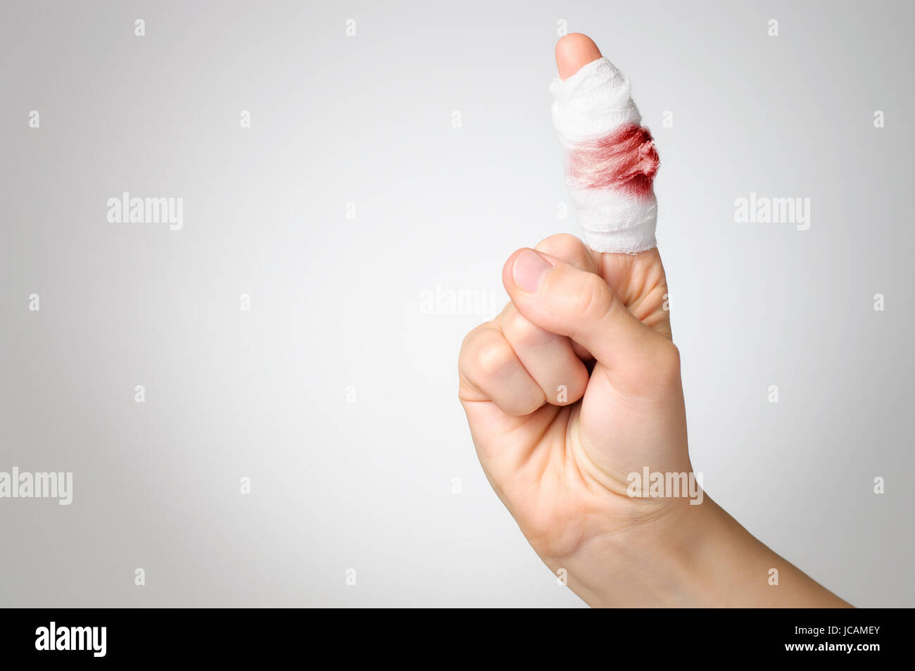 Bloody index finger hi-res stock photography and images - Alamy
