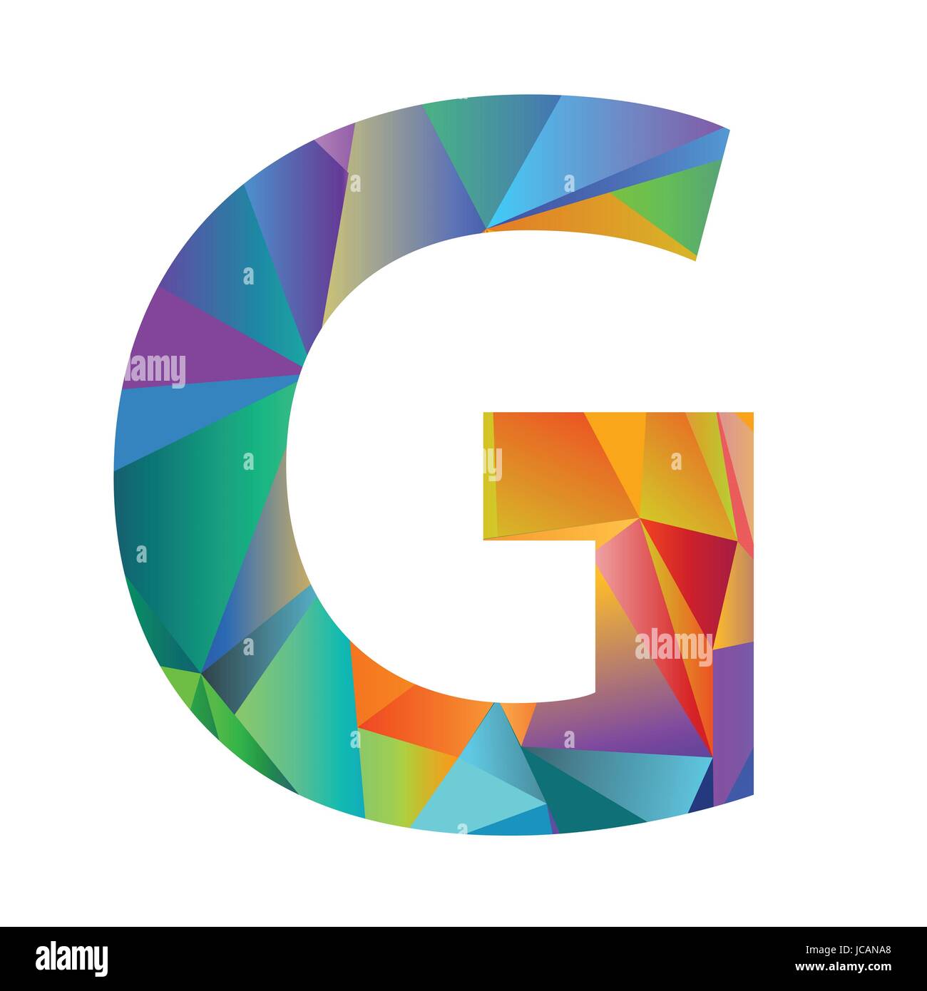 illustration with letter of different colors on a white background ...