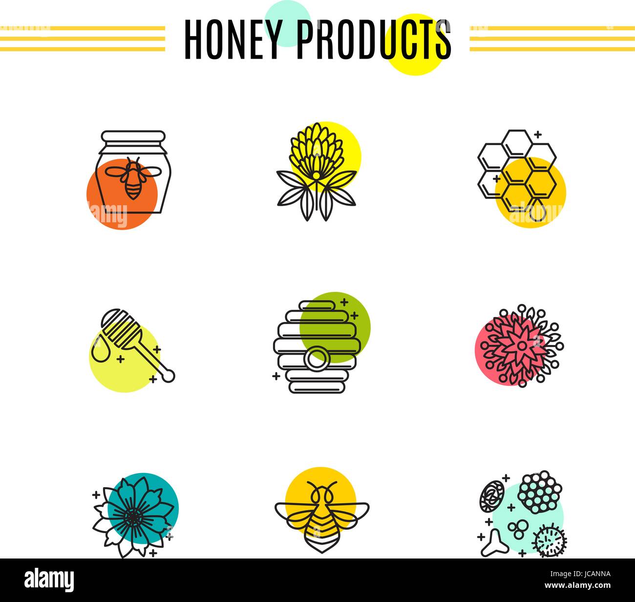 Bee app Stock Vector Images - Alamy