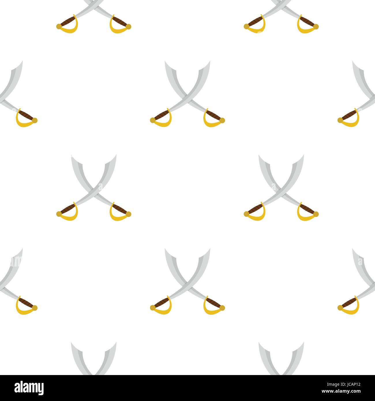 Crossed sabers pattern flat Stock Vector Image & Art - Alamy