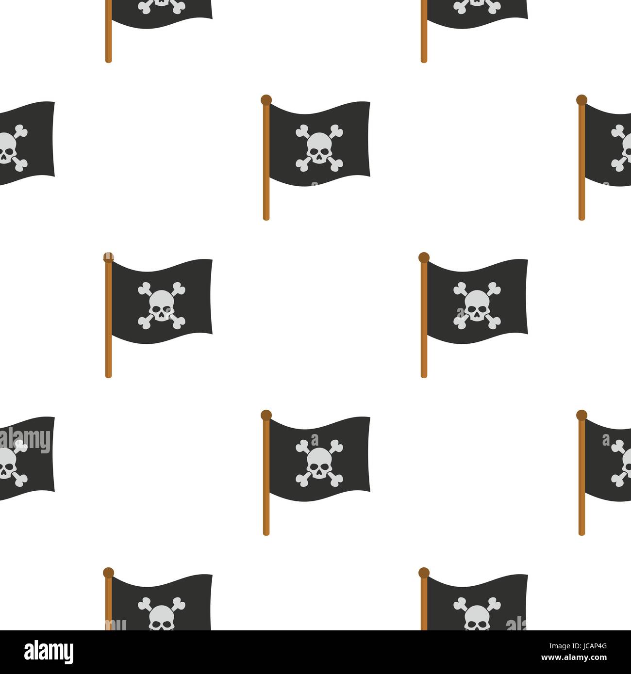 Pirate flag pattern flat Stock Vector Image & Art - Alamy
