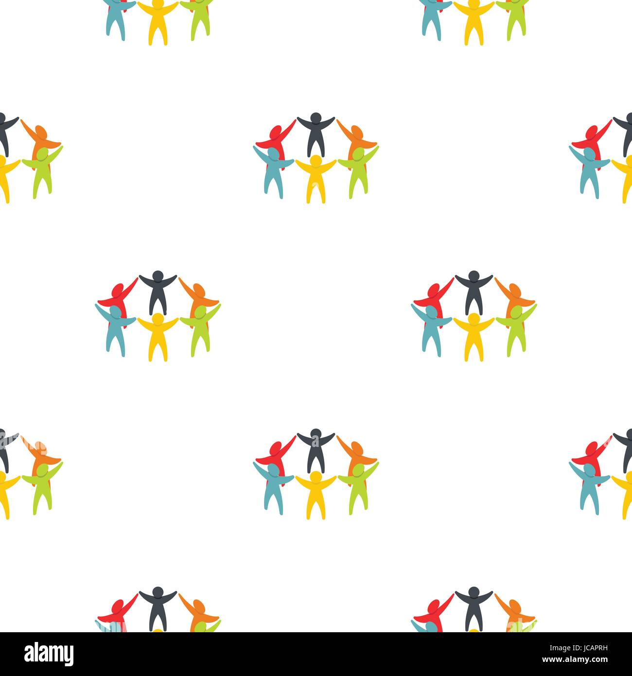 People connecting pattern flat Stock Vector Image & Art - Alamy