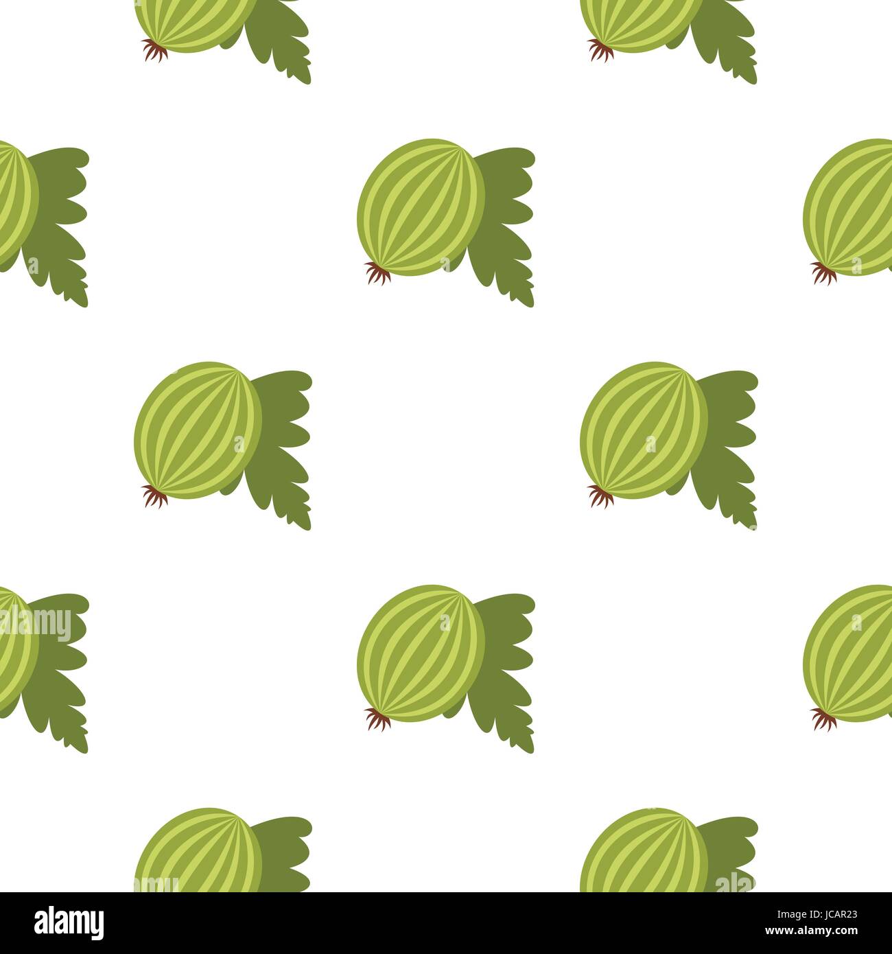 Ripe green gooseberry pattern Stock Vector Images - Alamy