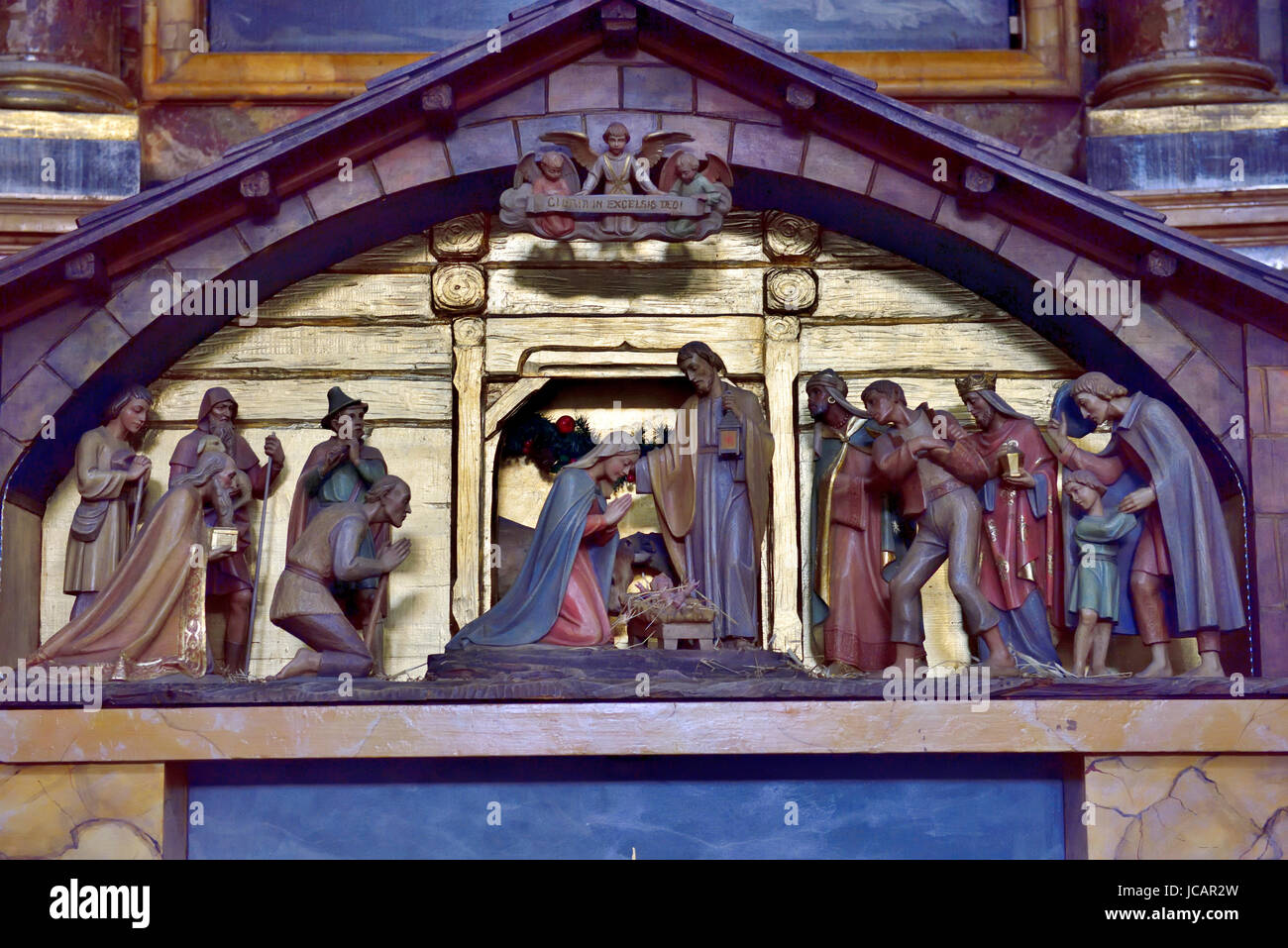 Jesus christ nativity scene in rome hi-res stock photography and images ...