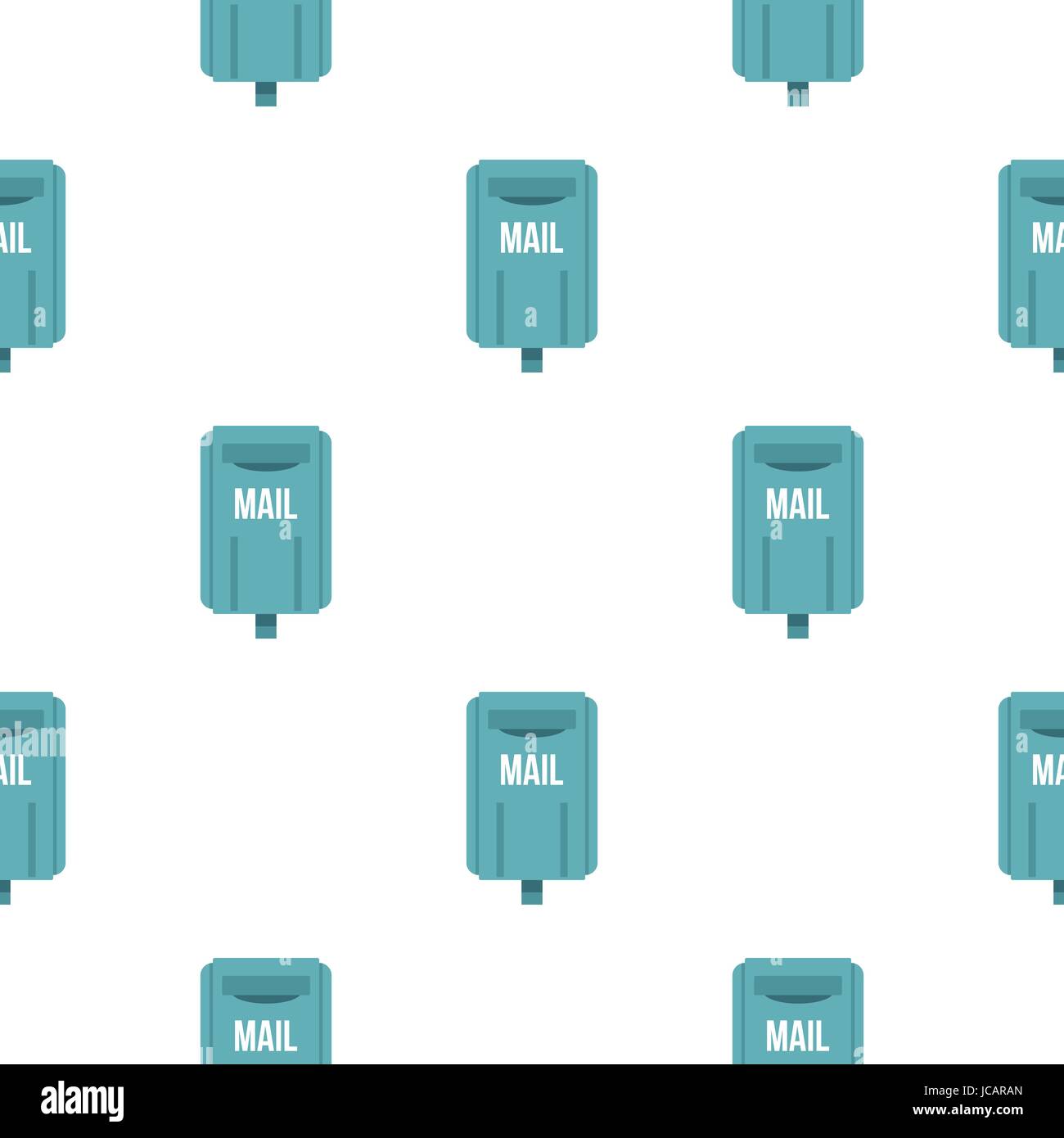 Blue square post box pattern flat Stock Vector Image & Art - Alamy