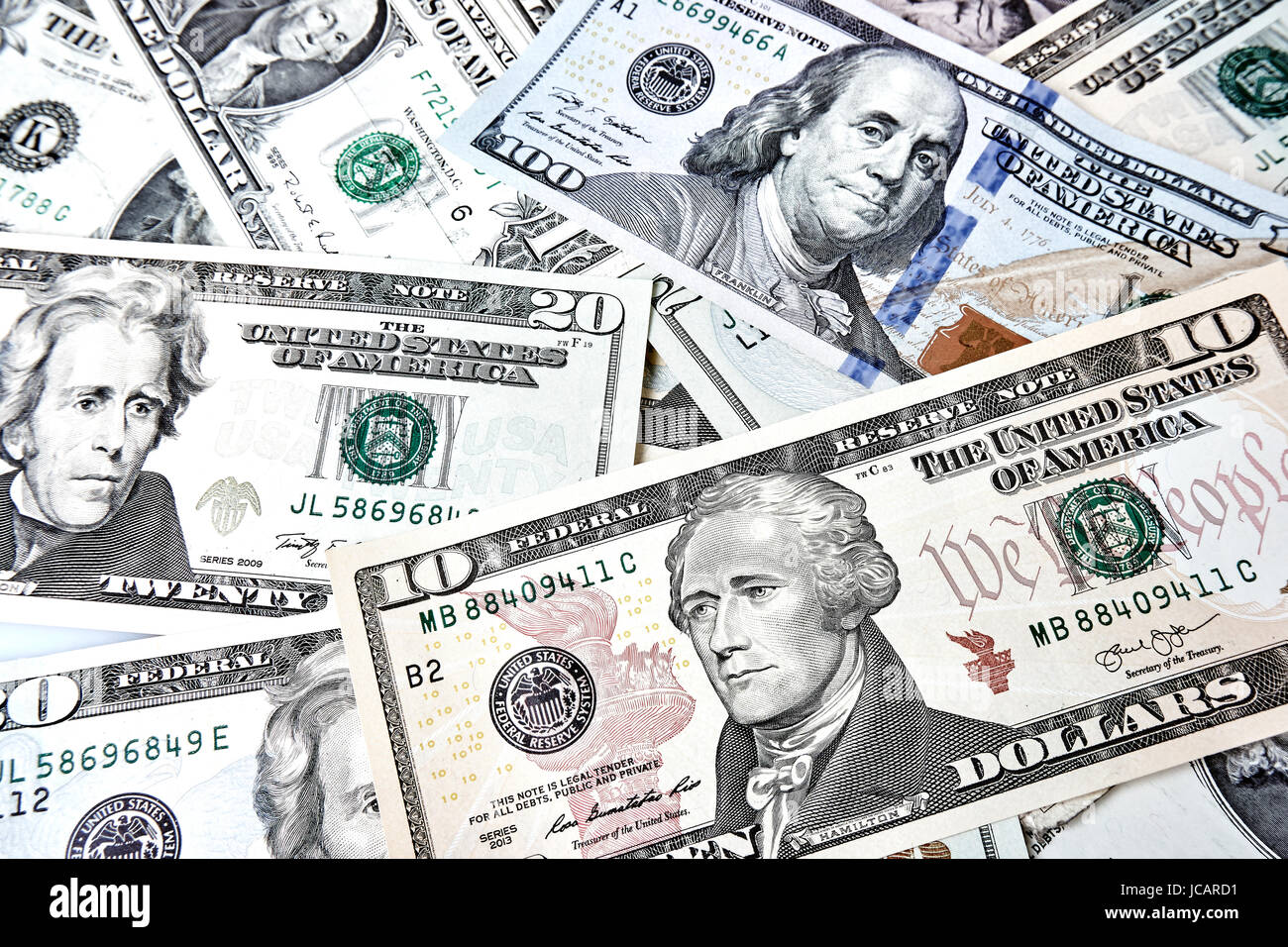 Background of dollar bills. Dollar banknotes Stock Photo - Alamy