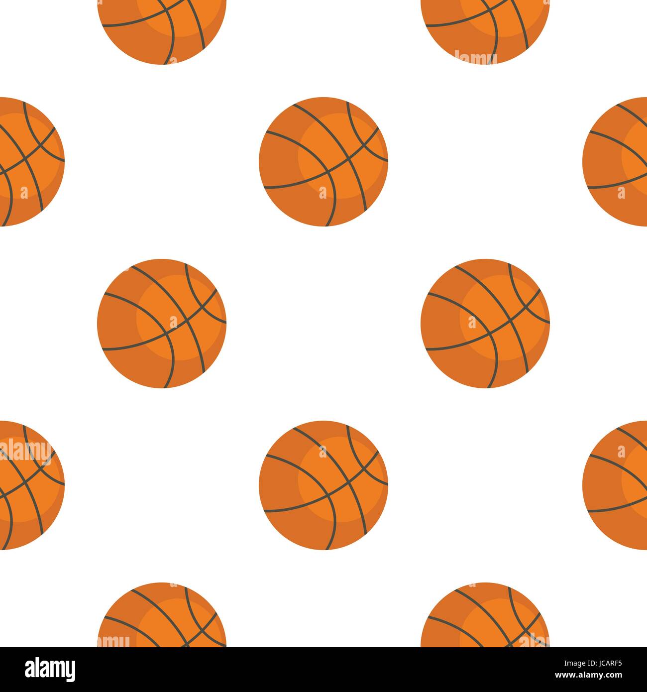 Orange basketball ball pattern flat Stock Vector Image & Art - Alamy