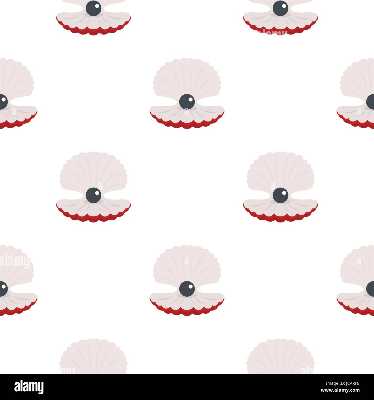 Pearl in open oyster shell Stock Vector Images - Alamy