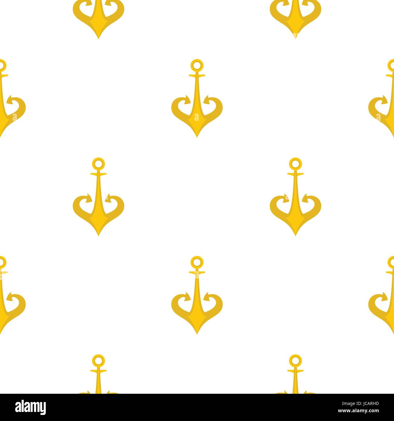 Gold anchor pattern flat Stock Vector Image & Art - Alamy