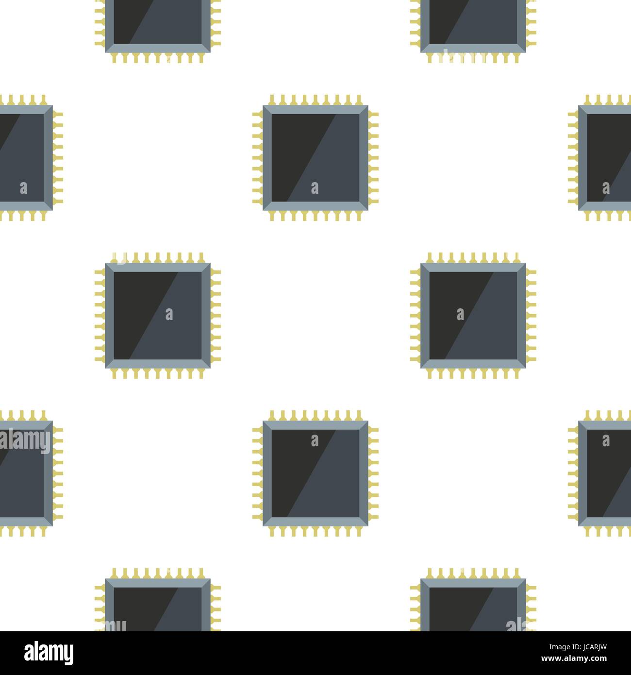 Computer microchip pattern flat Stock Vector Image & Art - Alamy