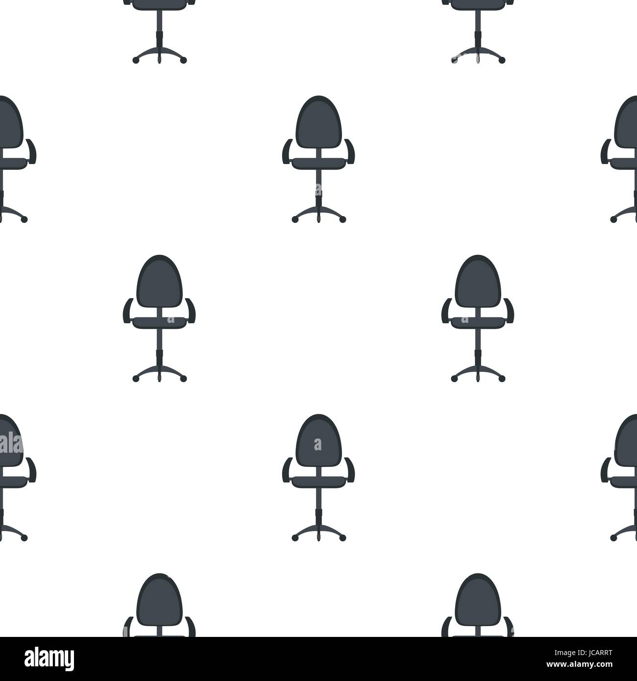 Black modern office chair pattern flat Stock Vector Image & Art - Alamy
