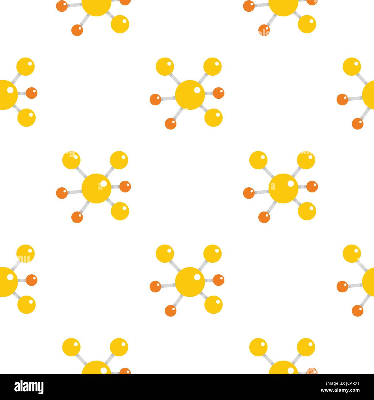 Yellow molecular model pattern flat Stock Vector Image & Art - Alamy