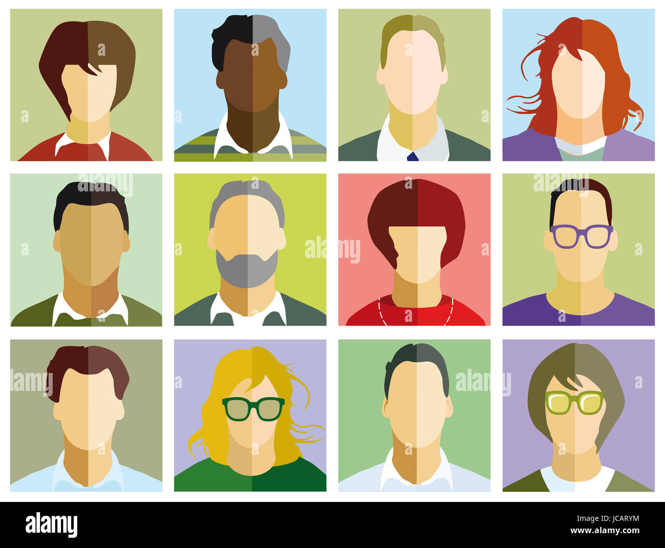 people portrait collection Stock Photo - Alamy