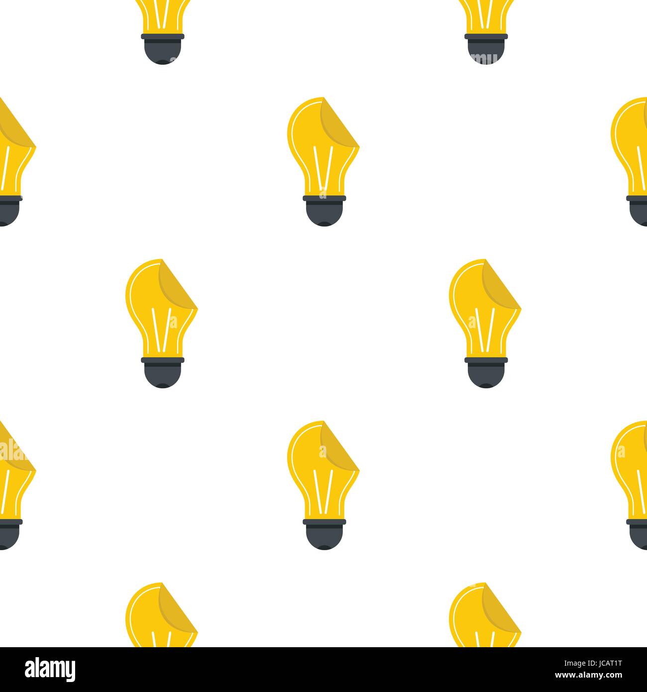 Yellow bulb sticker pattern flat Stock Vector Image & Art - Alamy