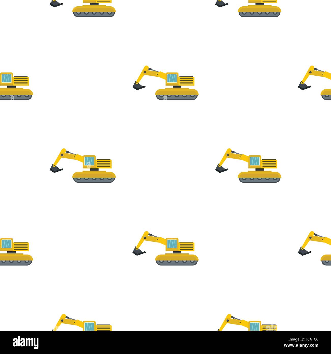 Excavator pattern flat Stock Vector Image & Art - Alamy
