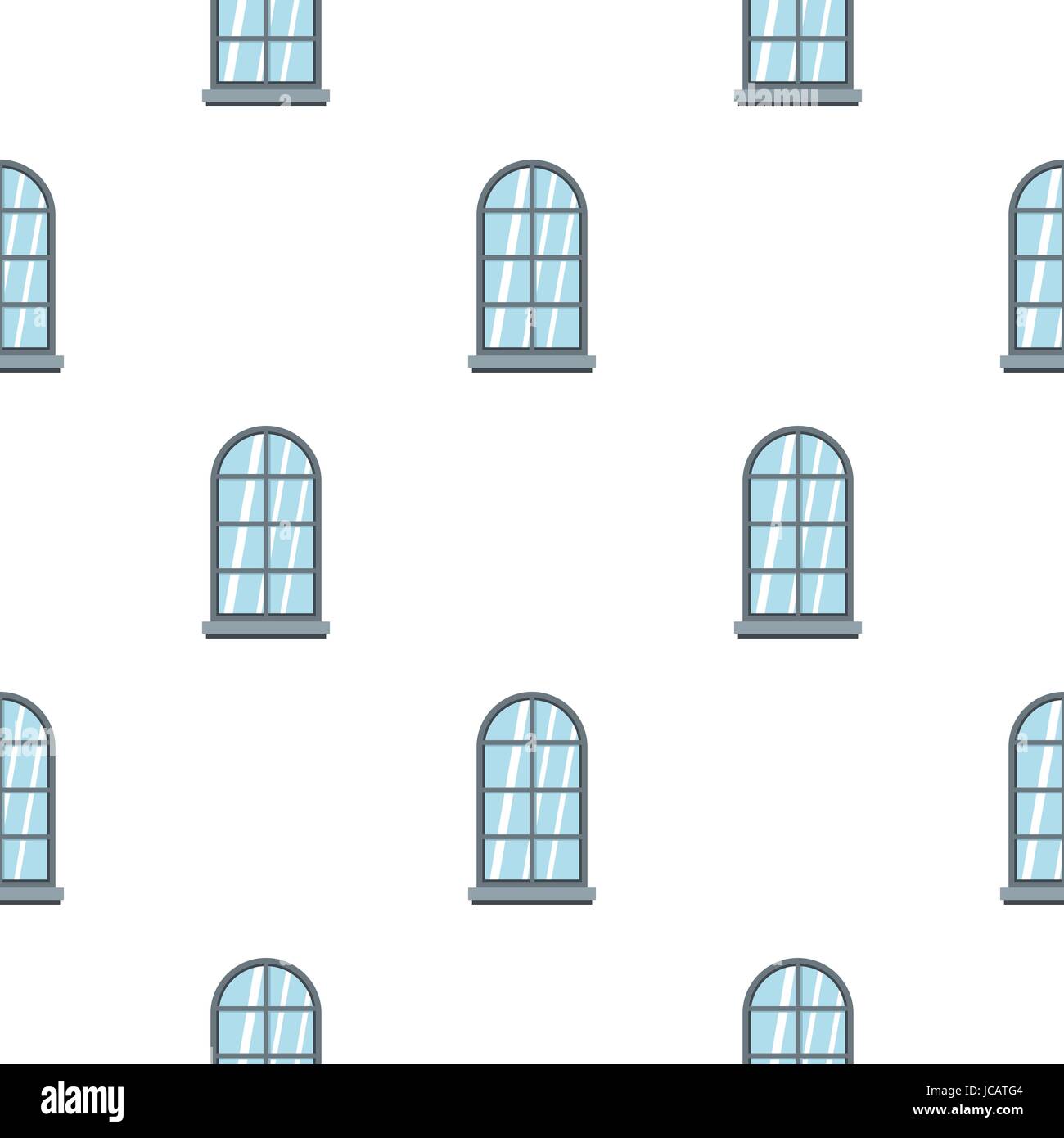 Gray arched window pattern flat Stock Vector Image & Art - Alamy