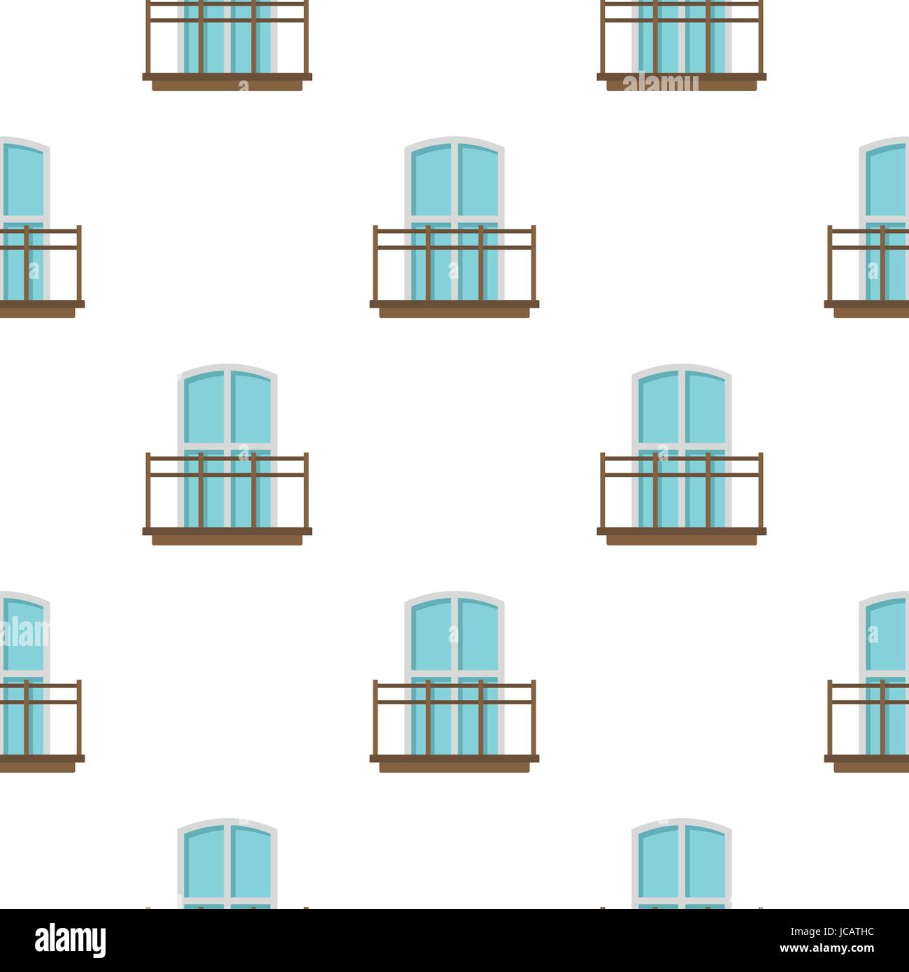 Glass balcony in modern Cut Out Stock Images & Pictures - Alamy