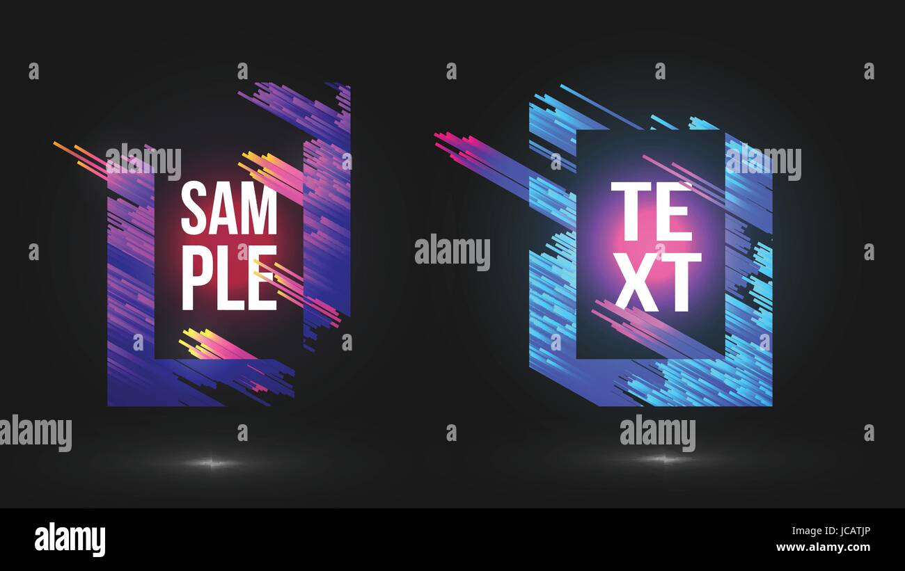 Modern Abstract Art Frame for text Art graphics - Vector Illustration ...