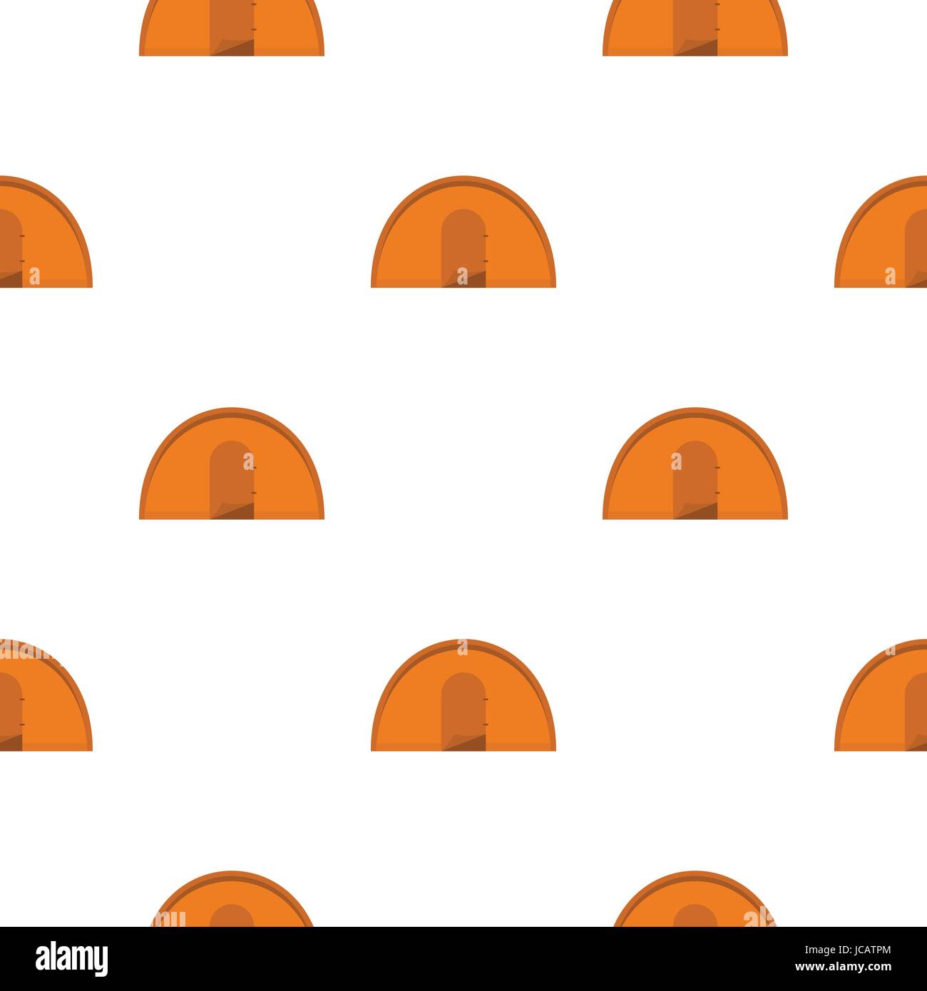 Orange tourist tent pattern flat Stock Vector Image & Art - Alamy