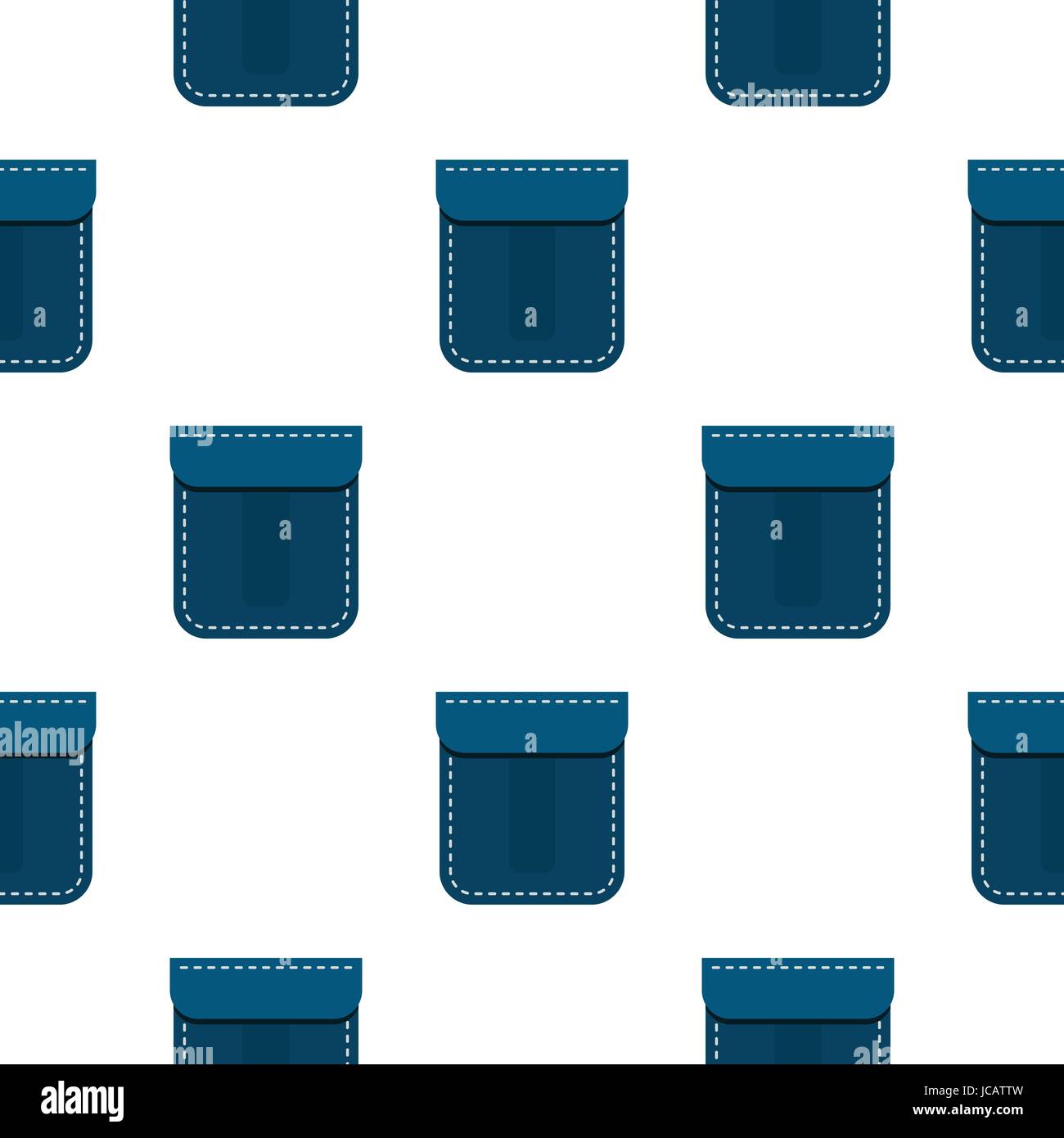 Blue pocket pattern flat Stock Vector Image & Art - Alamy