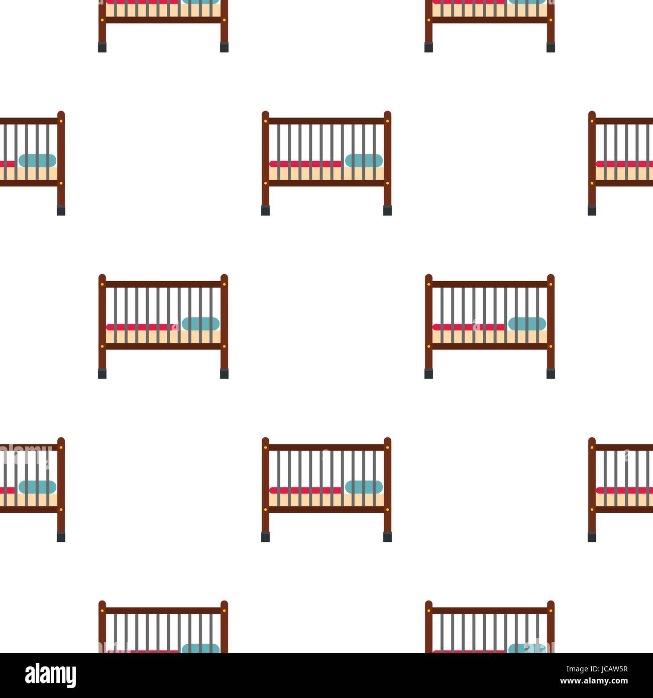 Baby bed pattern flat Stock Vector Image & Art - Alamy