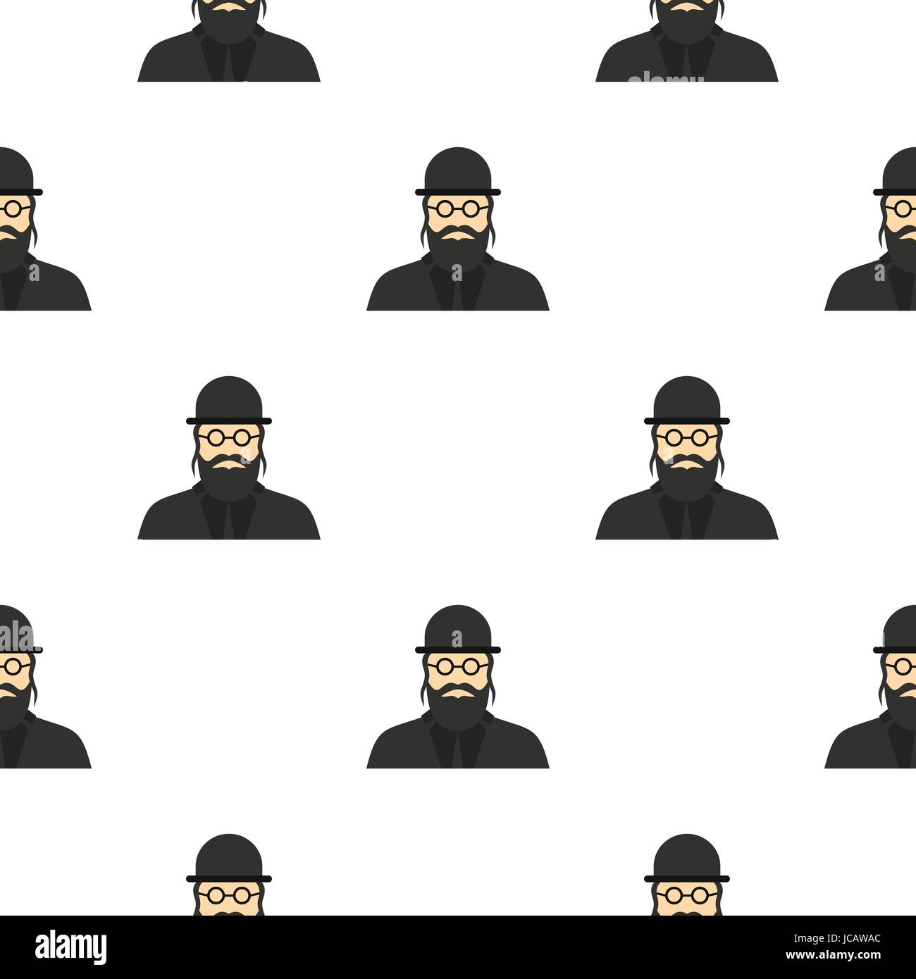 Jewish rabbi pattern flat Stock Vector Image & Art - Alamy