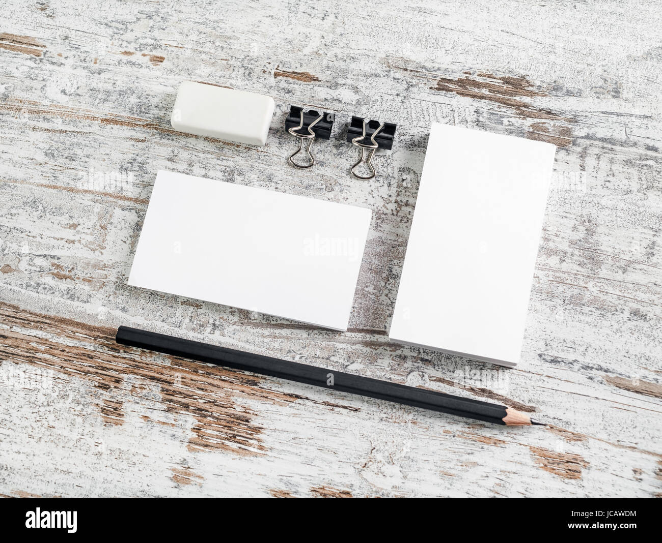 Blank stationery template for placing your design. Business cards ...