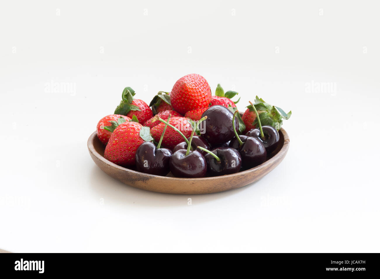 Fresh Fruit Platter, strawberry and cherry Stock Photo - Alamy