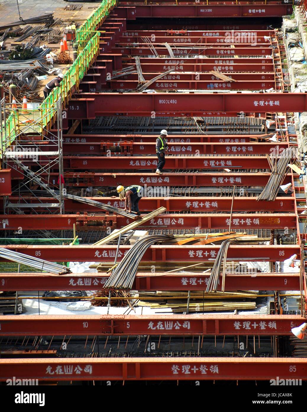 KAOHSIUNG, TAIWAN -- MAY 20: Construction continues on the Kaohsiung ...