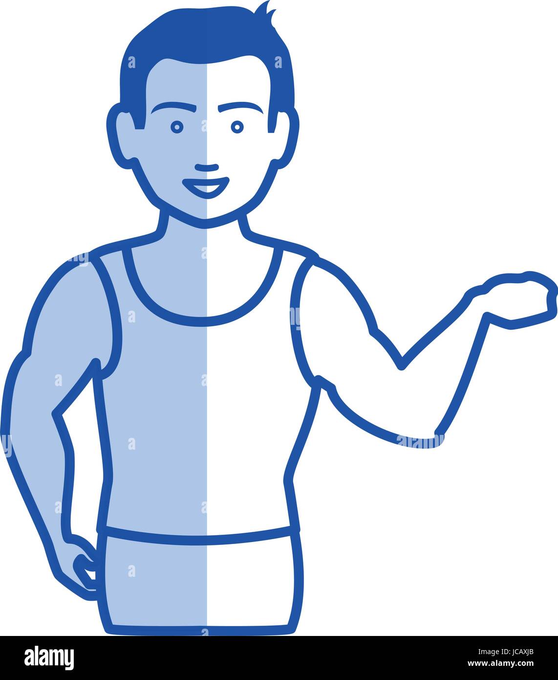 athletic man character icon Stock Vector Image & Art - Alamy