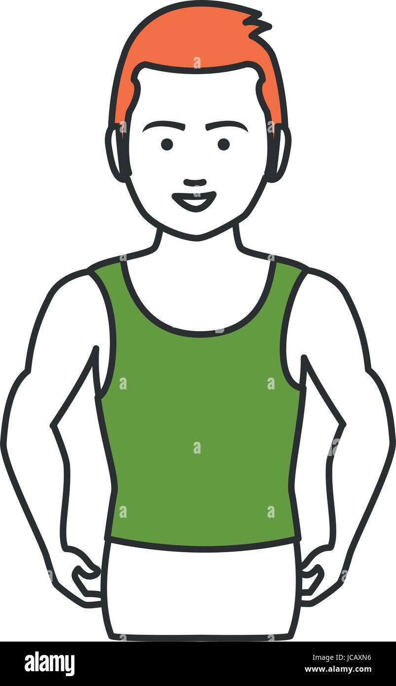 athletic man character icon Stock Vector Image & Art - Alamy