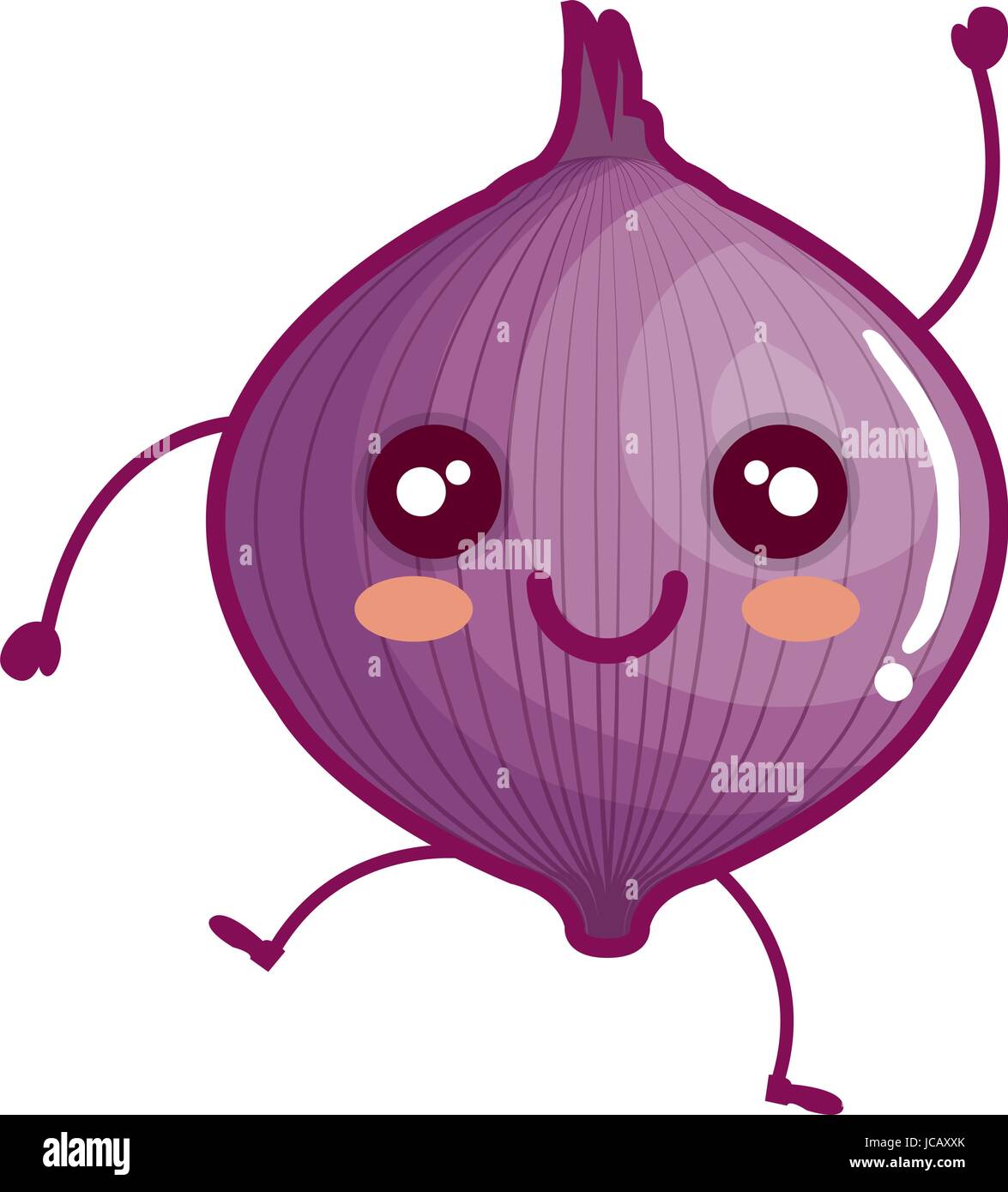 onion fresh vegetable kawaii character Stock Vector Image & Art - Alamy