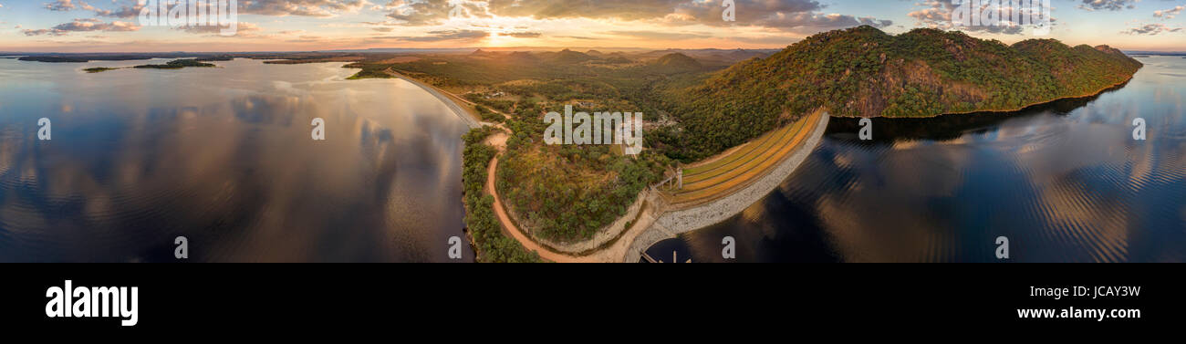 An aerial view of Mazvikadei dam Zimbabwe Stock Photo - Alamy