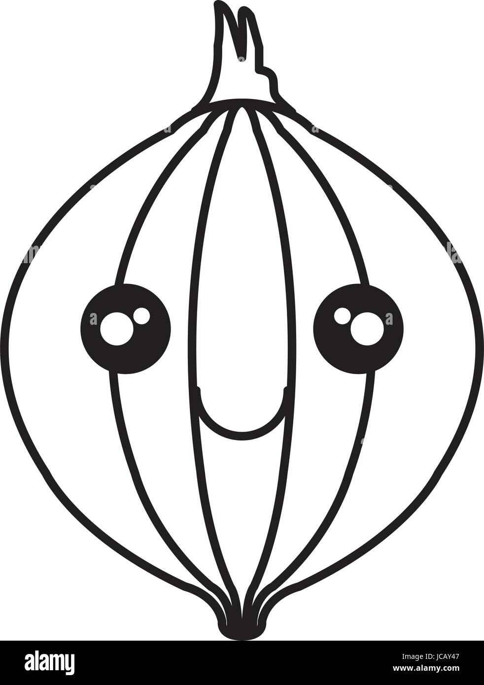 onion fresh vegetable kawaii character Stock Vector Image & Art - Alamy