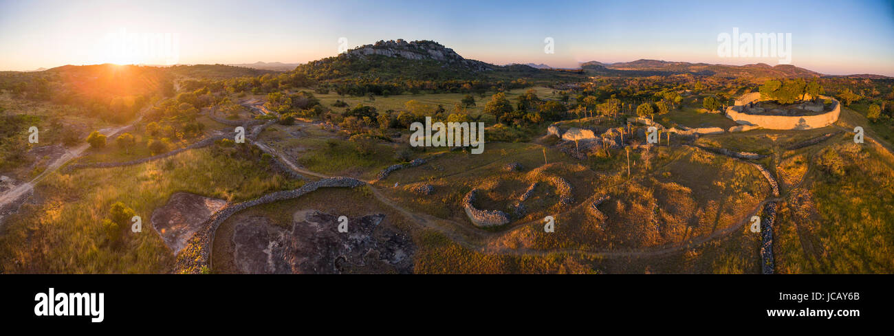The Great Zimbabwe Ruins seen from above Stock Photo - Alamy