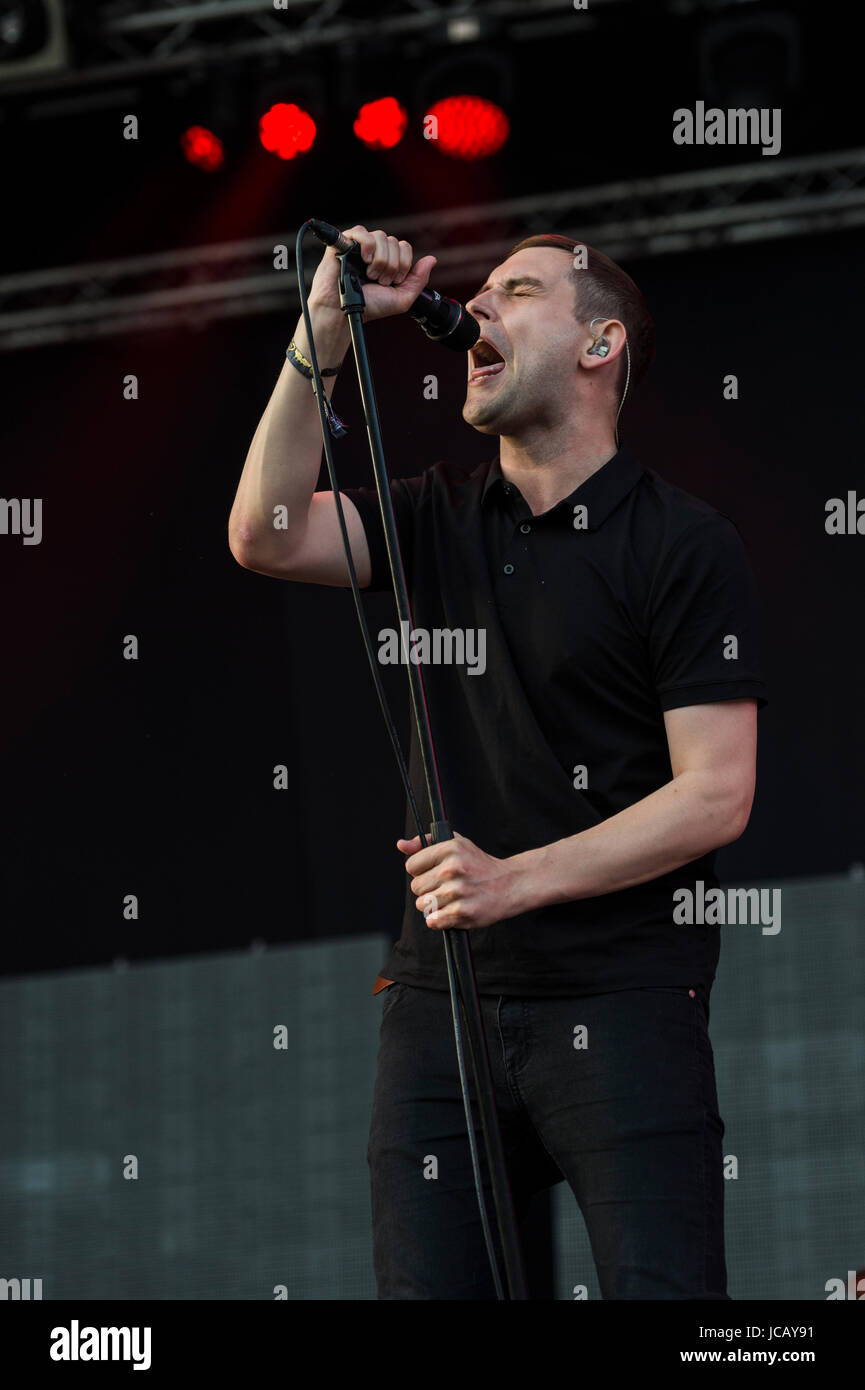Thornhill, Scotland, UK - August 27, 2016: James Graham, vocalist with ...