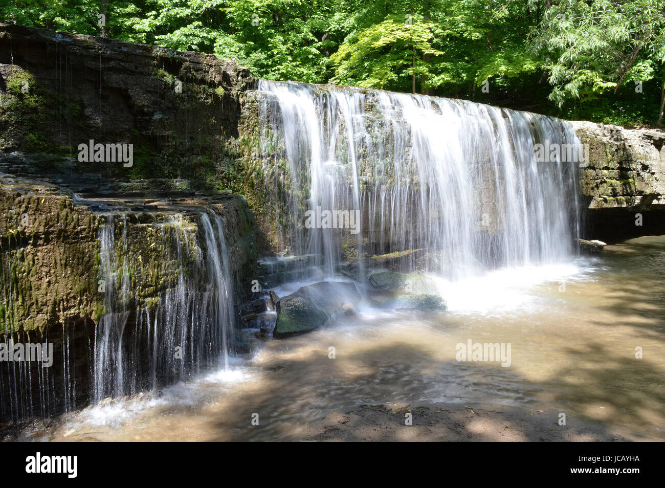 Waterfall at Nerstrand Big Woods State Park in Minnesota Stock Photo ...