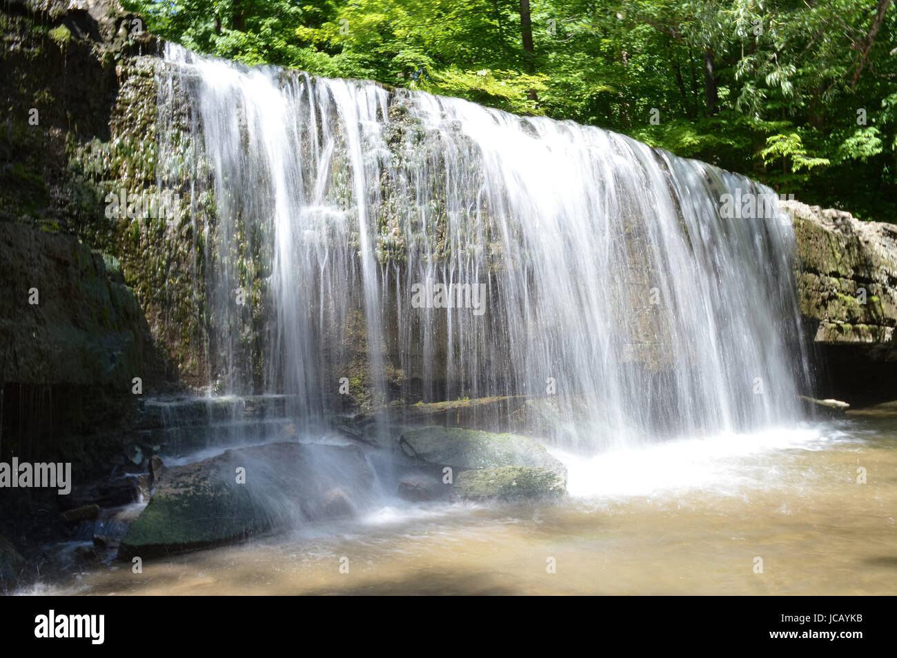 Waterfall at Nerstrand Big Woods State Park in Minnesota Stock Photo ...