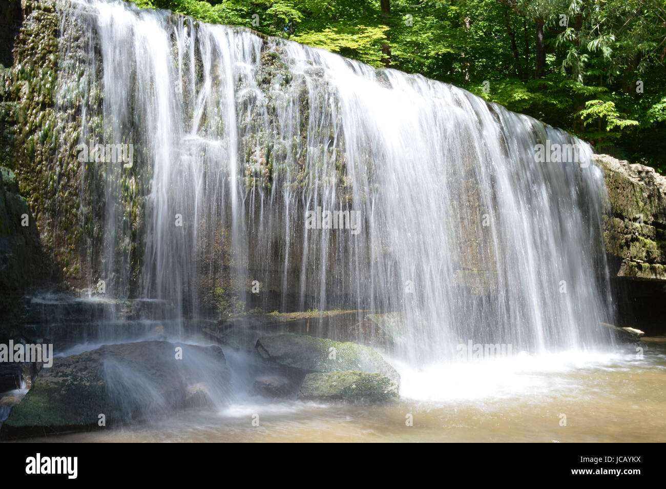 Waterfall at Nerstrand Big Woods State Park in Minnesota Stock Photo ...