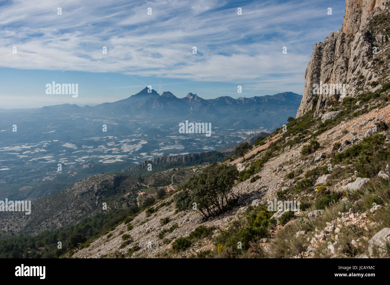 Benidorm mountain range hi-res stock photography and images - Alamy