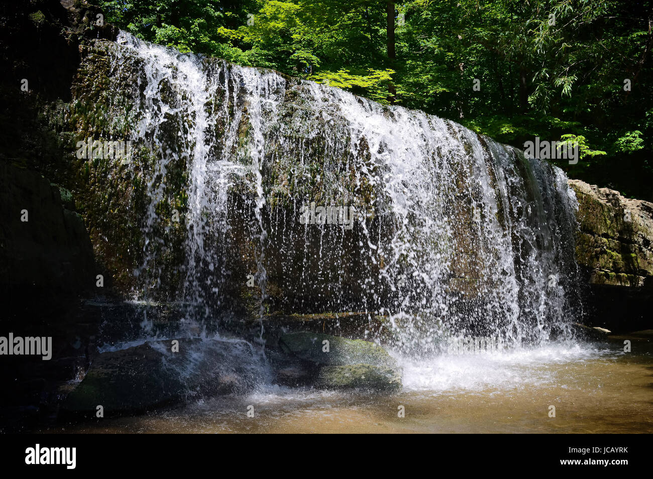 Waterfall at Nerstrand Big Woods State Park in Minnesota Stock Photo ...