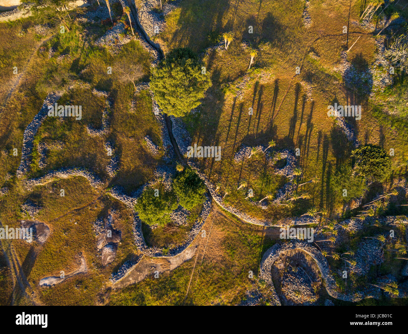 An aerial image of Great Zimbabwe Ruins Stock Photo - Alamy