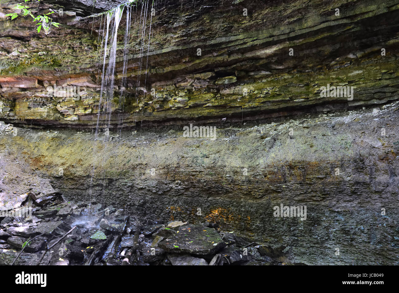 Waterfall over a cliff Stock Photo - Alamy