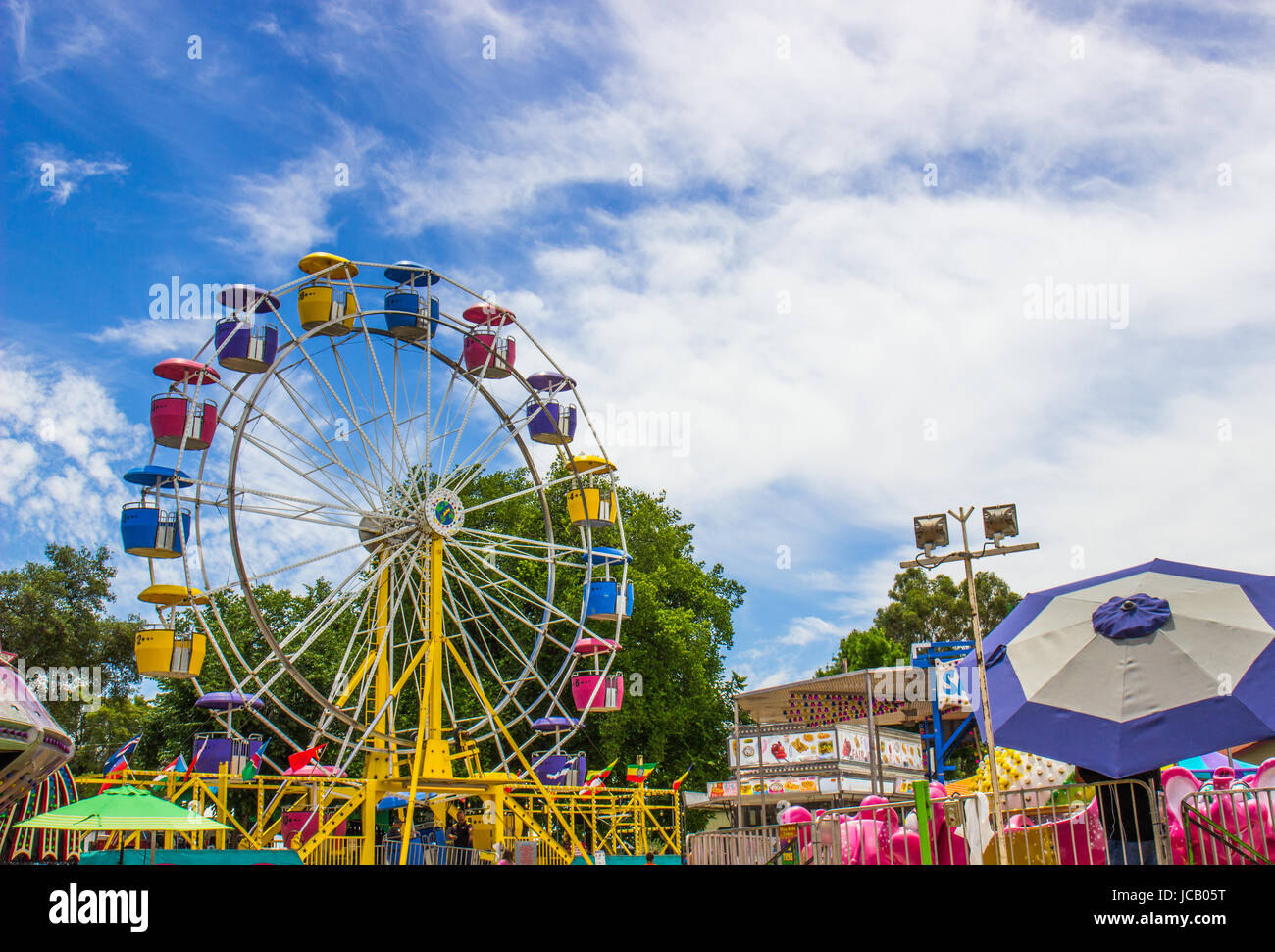Ferris Wheel At Local County Fair Stock Photo - Alamy
