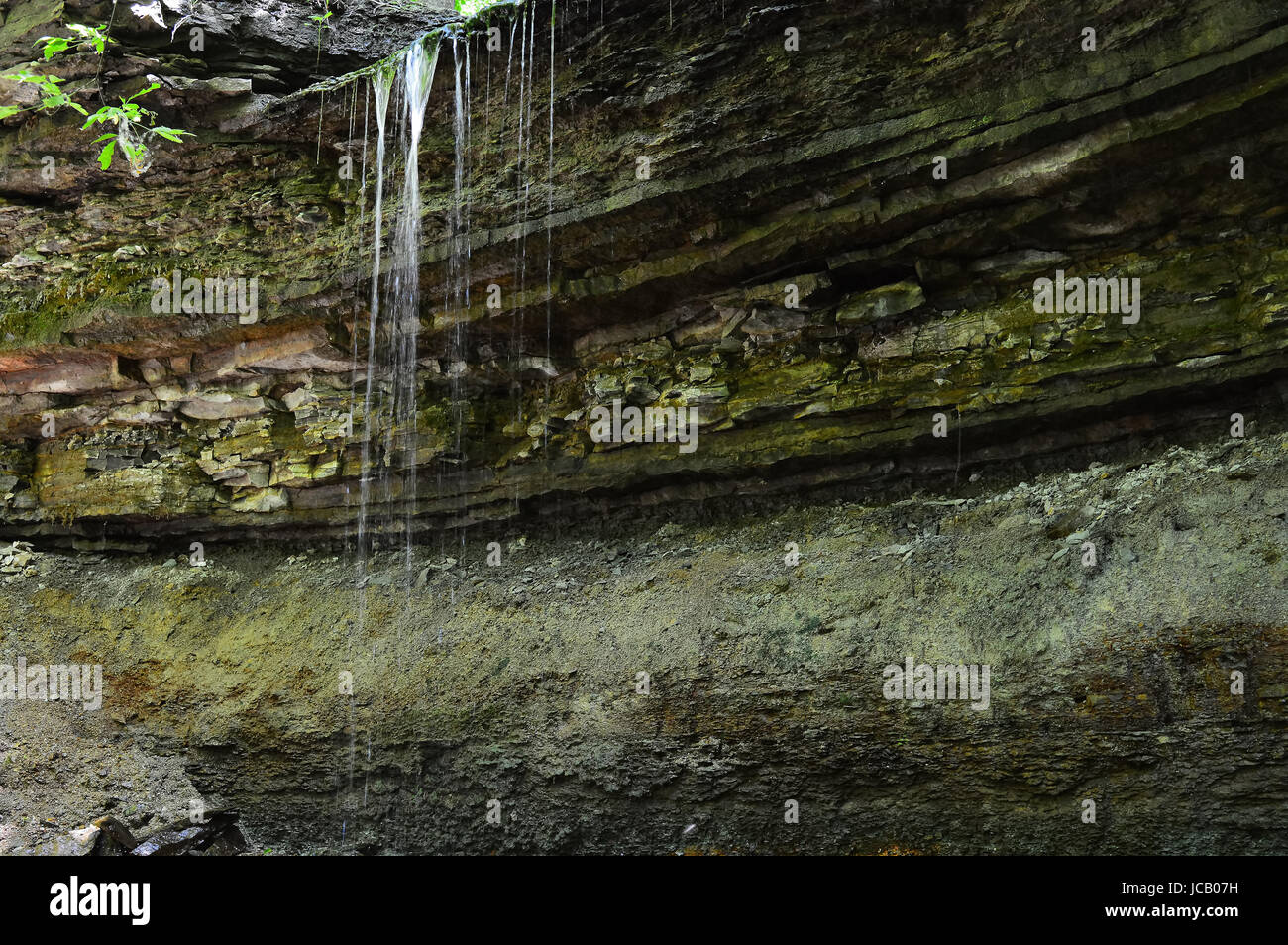 Waterfall over a cliff Stock Photo - Alamy