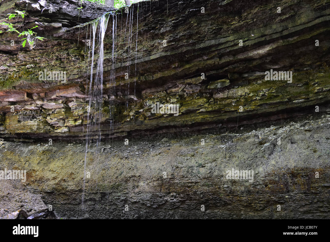 Waterfall over a cliff Stock Photo - Alamy