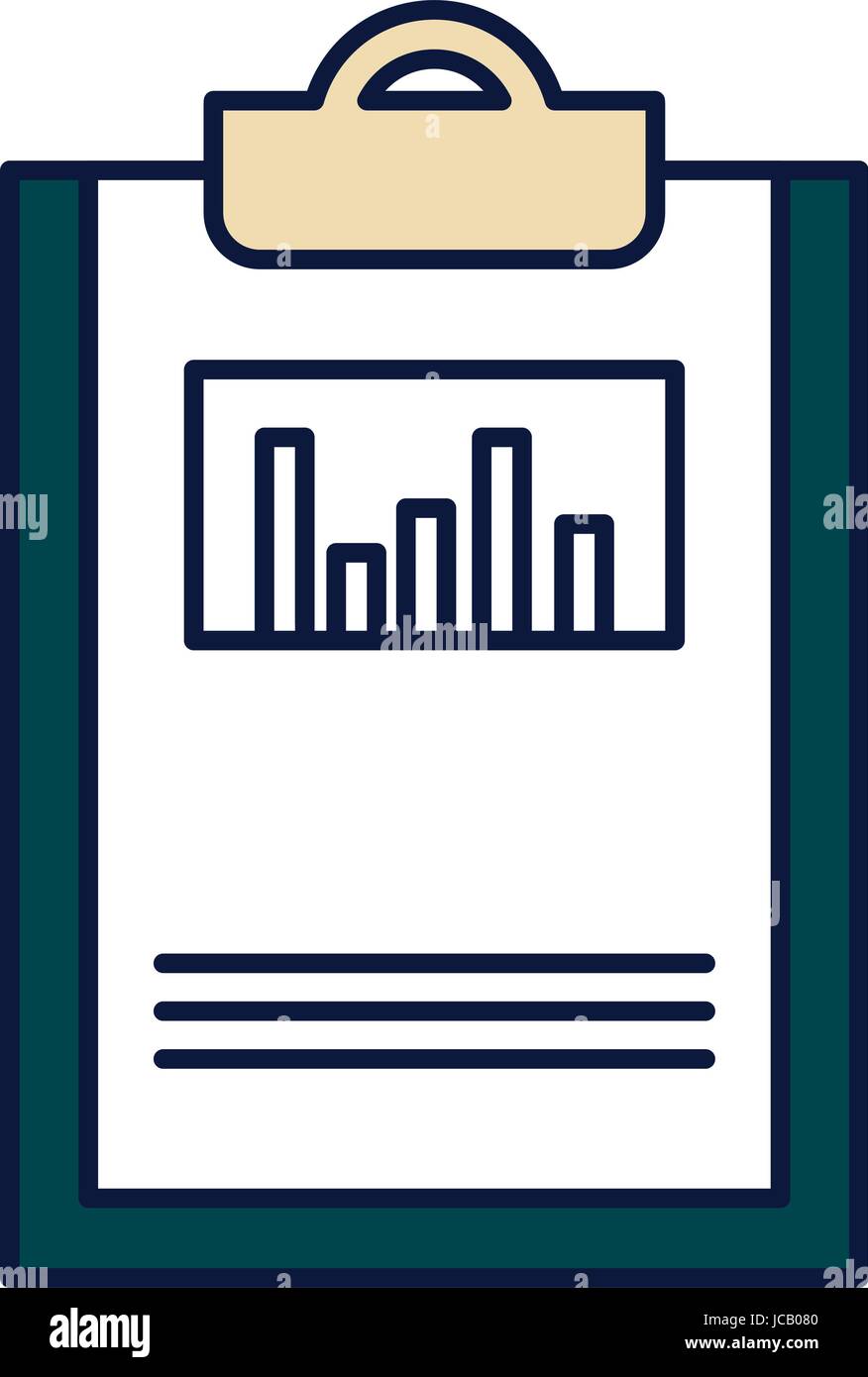 clipboard paper with statistics Stock Vector Image & Art - Alamy