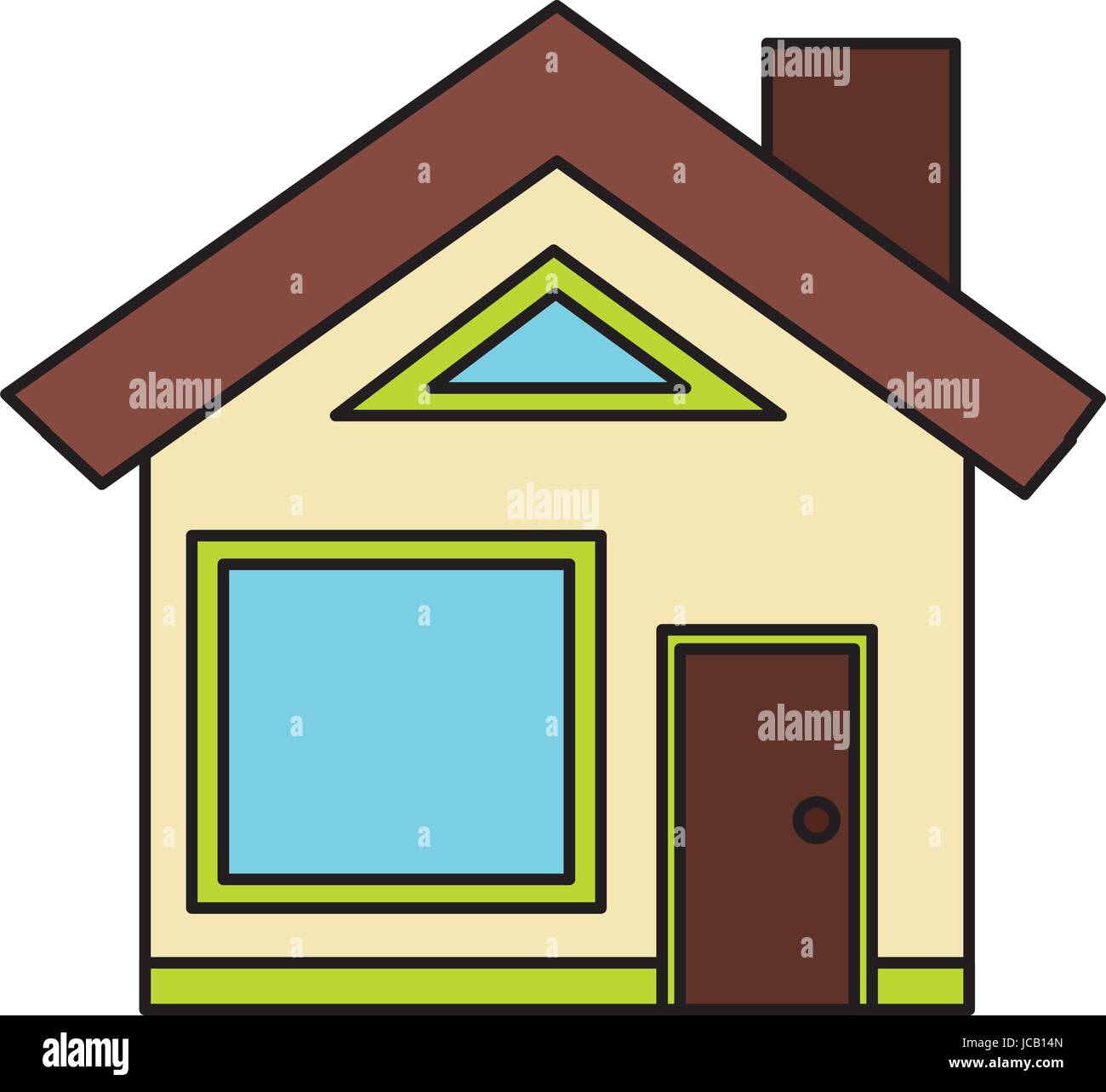exterior house isolated icon Stock Vector Image & Art - Alamy